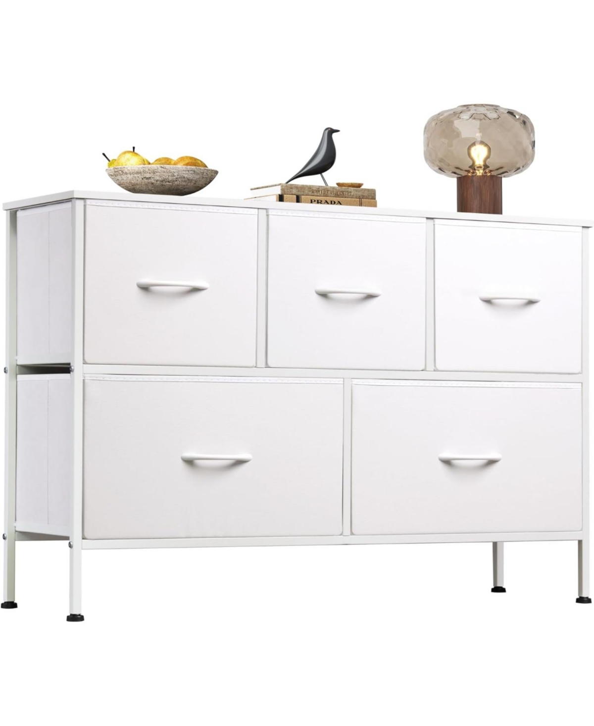 Click here for Wlive Dresser for Bedroom with 5 Drawers Long Fabr... prices