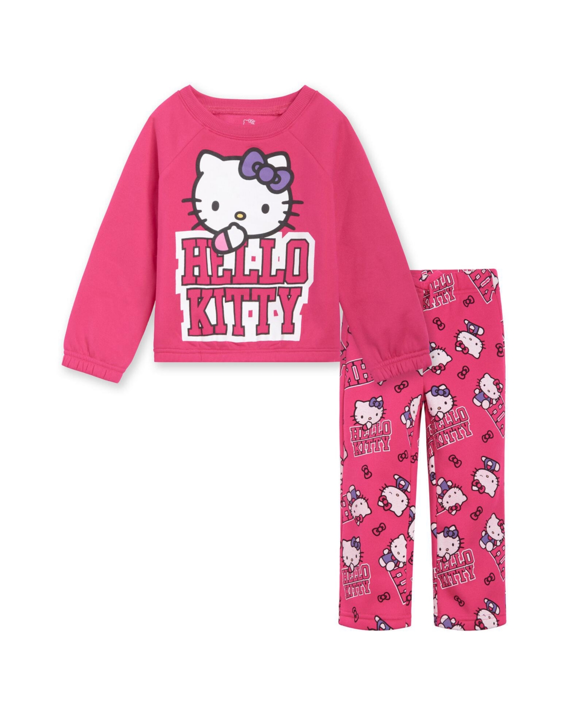 Click here for Hello Kitty Toddler Girls Fleece Boxy Sweatshirt C... prices