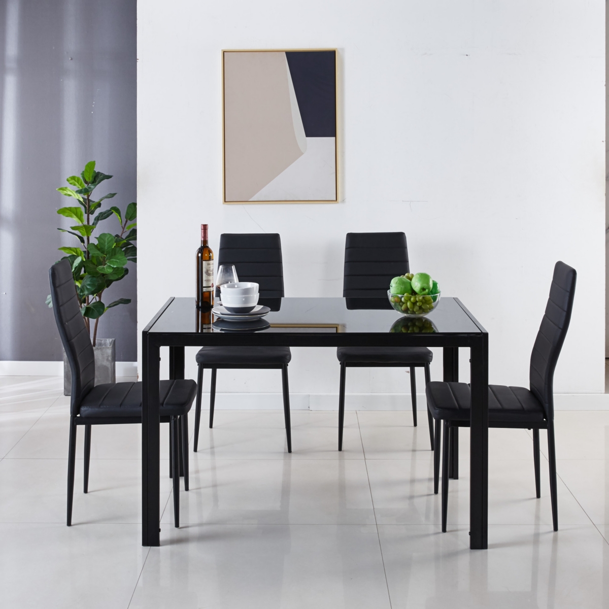 Click here for Streamdale Mid-Century Dining Set with End Table (... prices