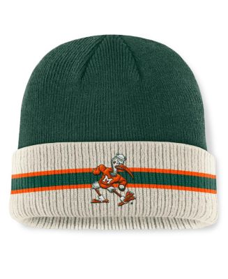 Top of the World Men's Green Miami Hurricanes Silas Cuffed Knit Hat ...