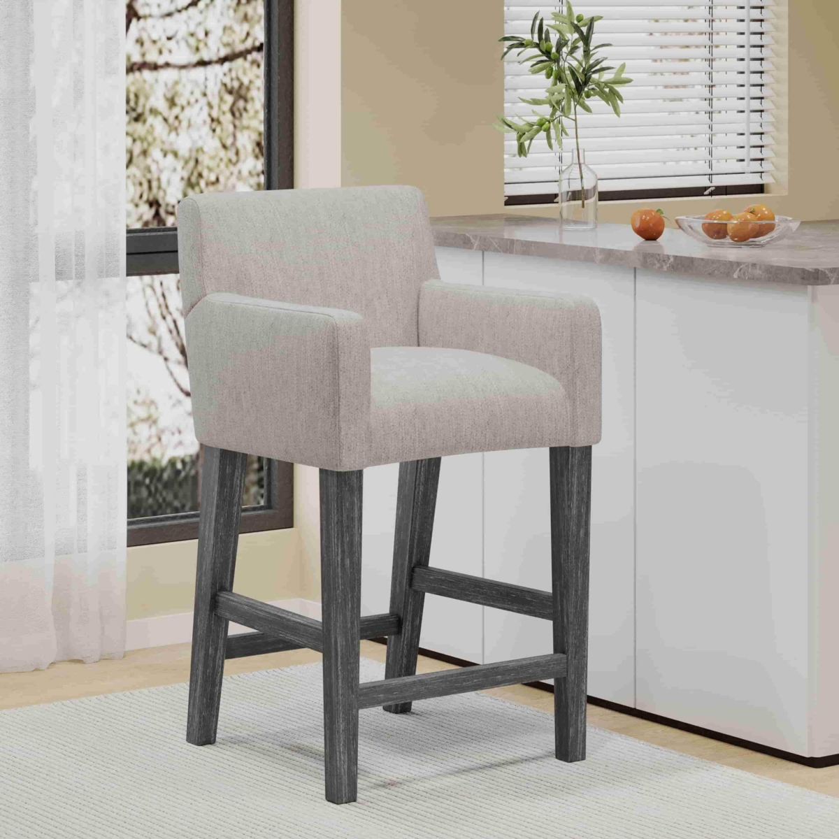 Click here for 26-Inch Upholstered Counter Height Bar Stool with... prices