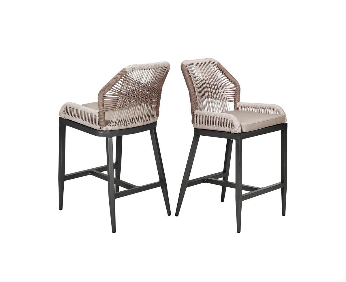 Click here for gaomon Woven Outdoor Counter Height Bar Stools Cha... prices
