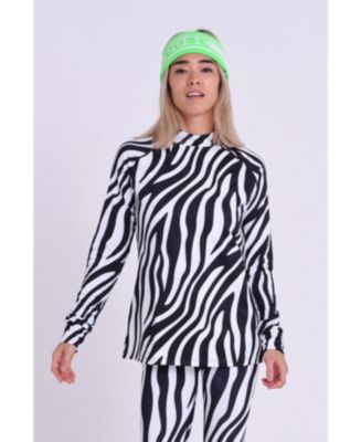 OOSC Women's Baselayer Top - Hotel California Zebra Print - Macy's