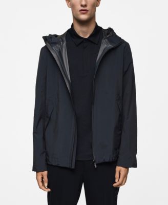 Mango Men's Waterproof Hooded Jacket - Macy's
