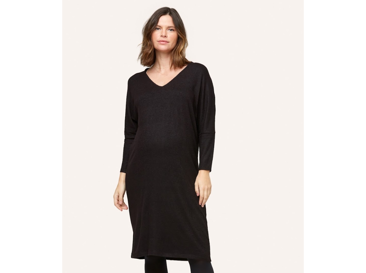 Click here for Nom Maternity Quinn Dress - Black prices