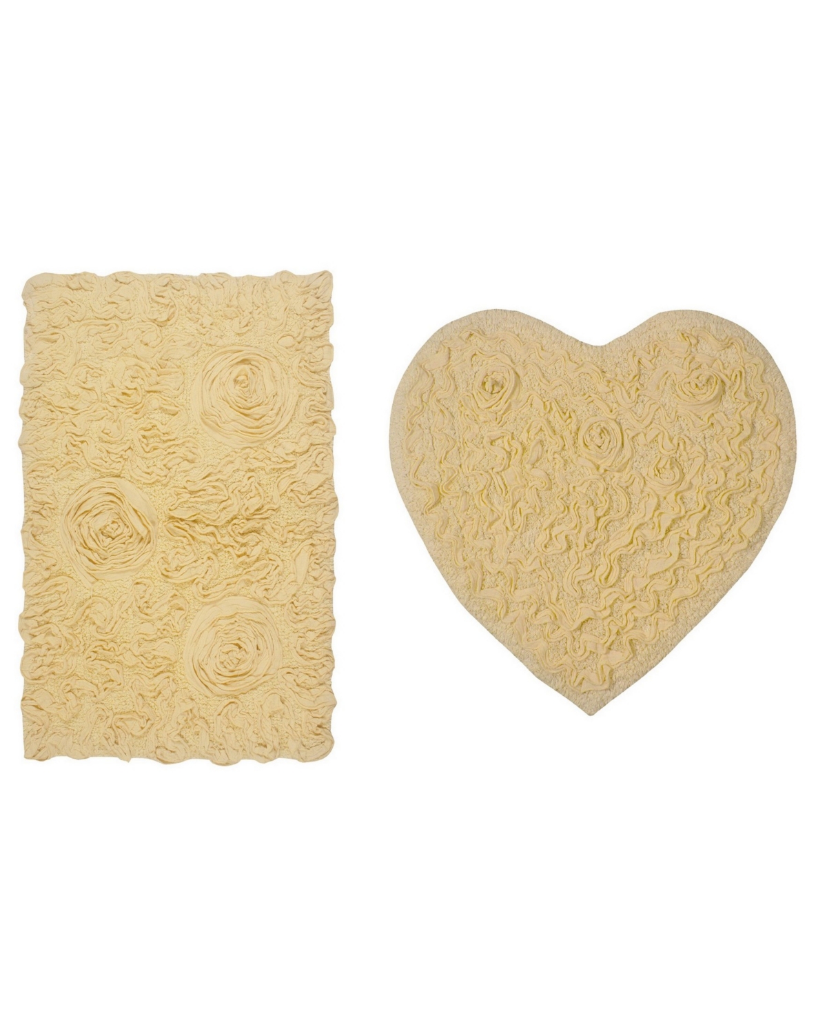 Click here for Home Weavers Bell Flower Heart 2-Pc. Bath Rug Set... prices