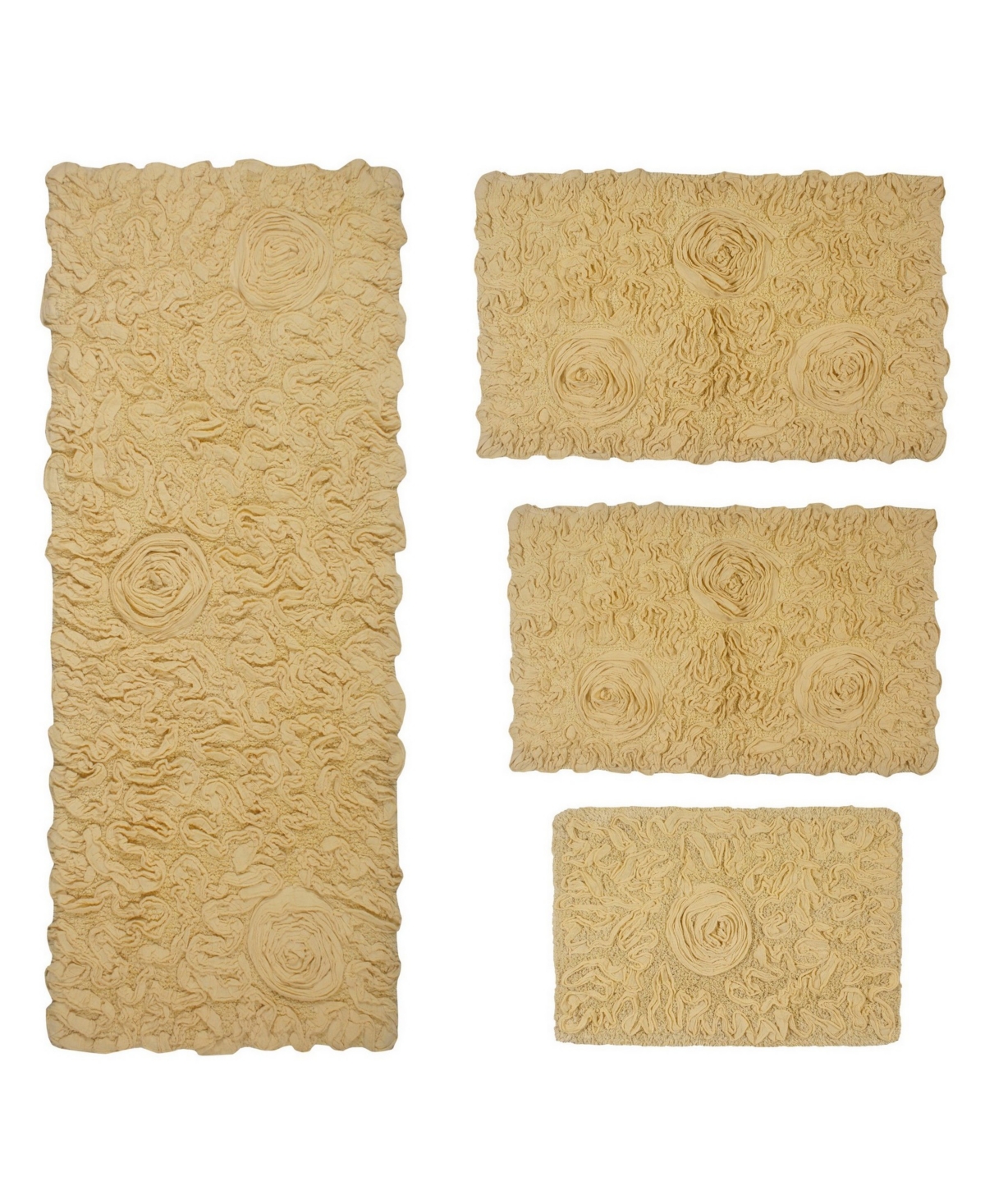 Click here for Home Weavers Bell Flower 4-Pc. Bath Rug Set - Butt... prices