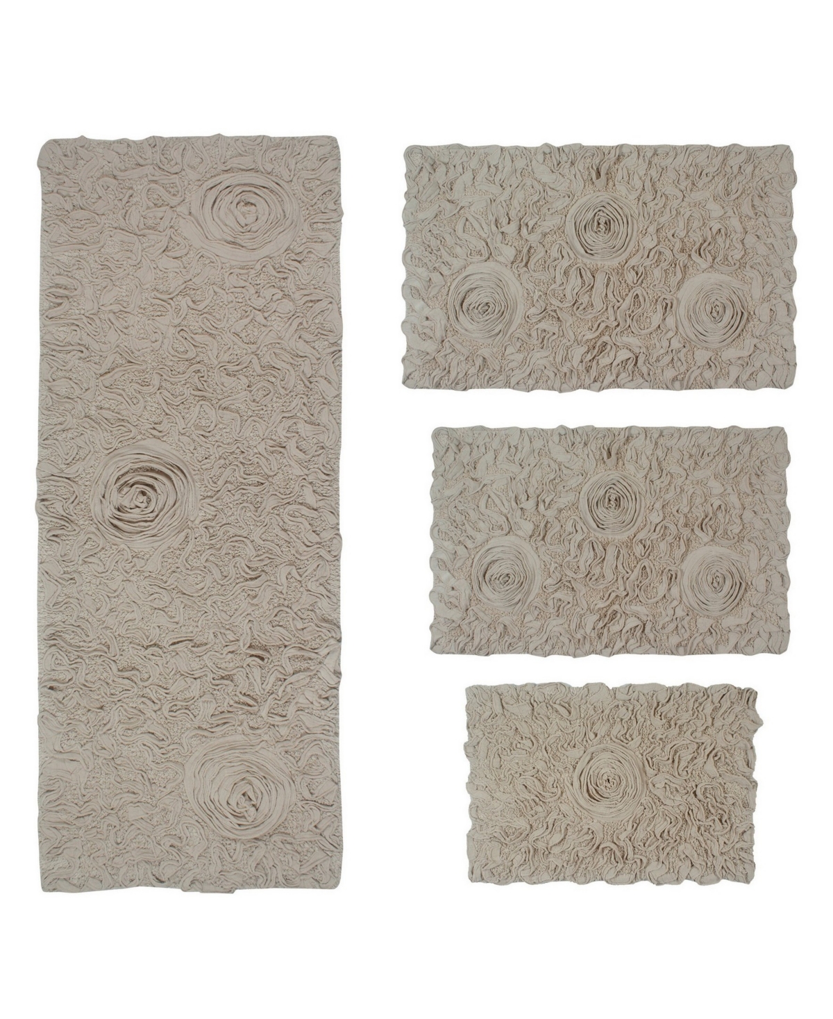 Click here for Home Weavers Bell Flower 4-Pc. Bath Rug Set - Line... prices