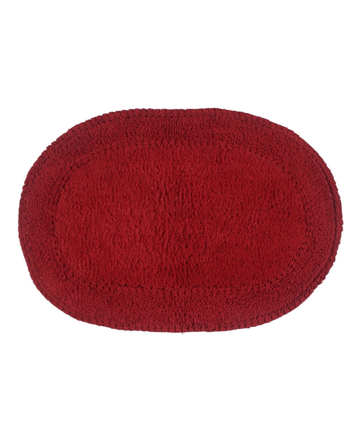 Click here for Home Weavers Double Ruffle Bath Rug  17 x 24 - Red prices