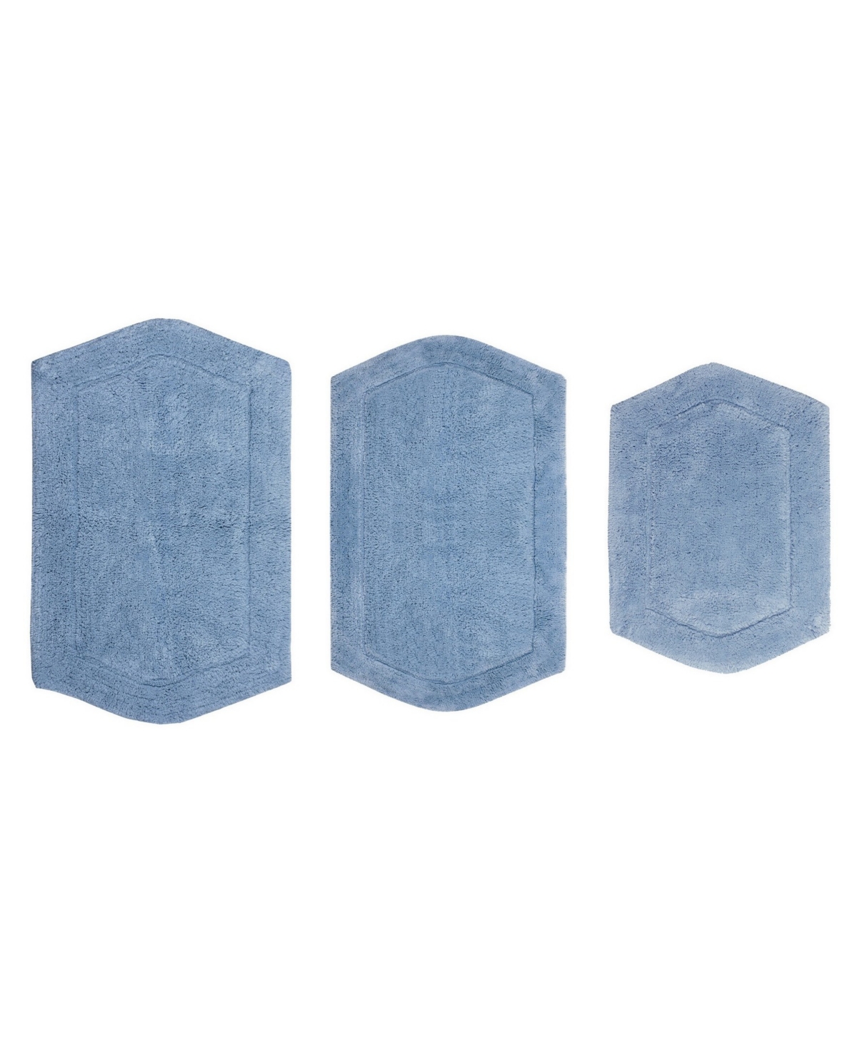 Click here for Home Weavers Waterford 3 Piece Bath Rug Set - Blue prices