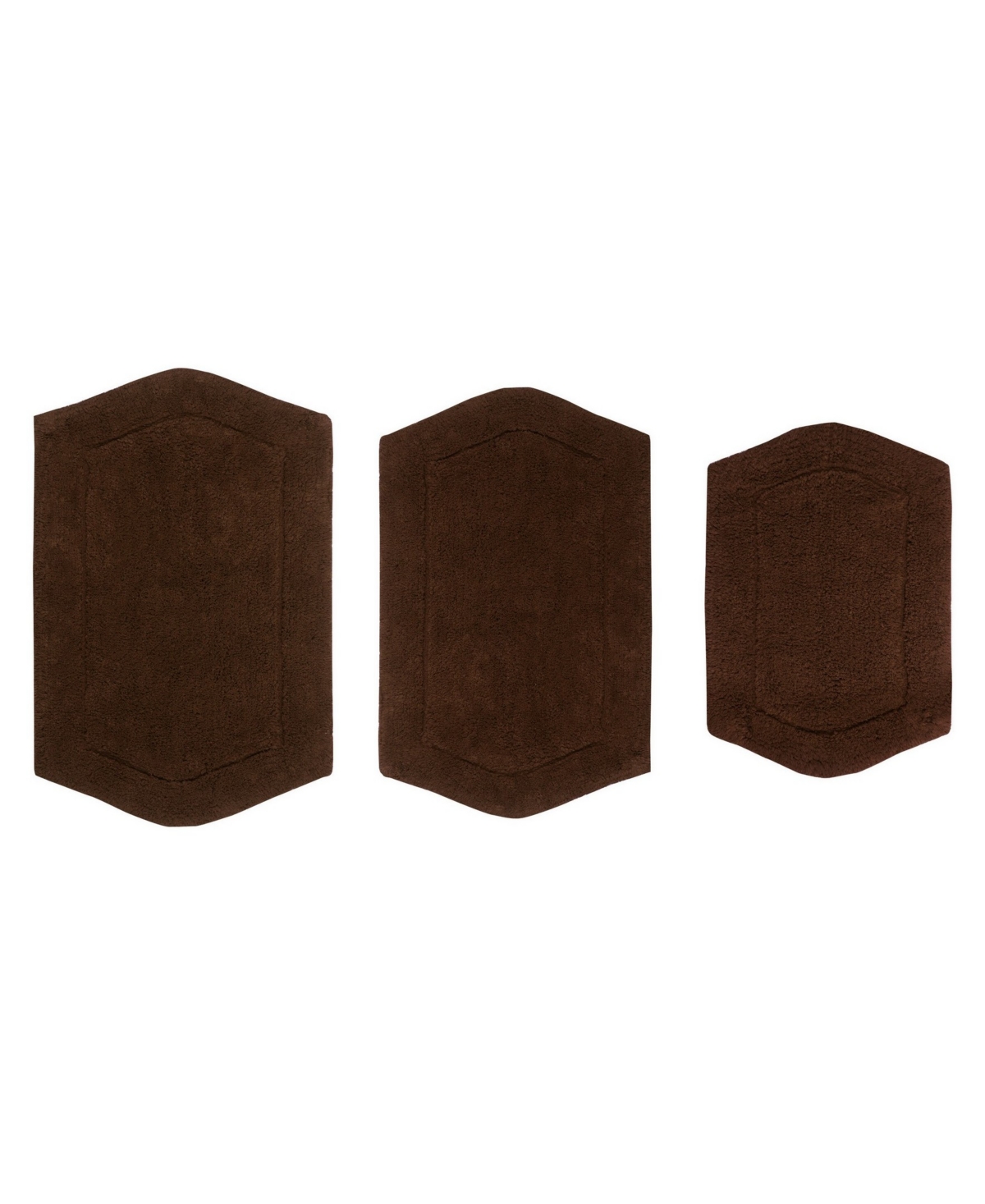 Click here for Home Weavers Waterford 3 Piece Bath Rug Set - Choc... prices