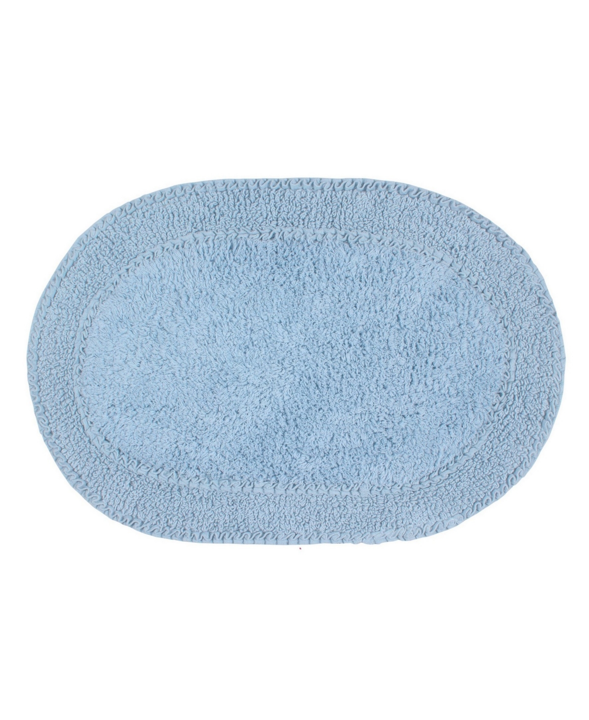 Click here for Home Weavers Double Ruffle Bath Rug  17 x 24 - Blu... prices