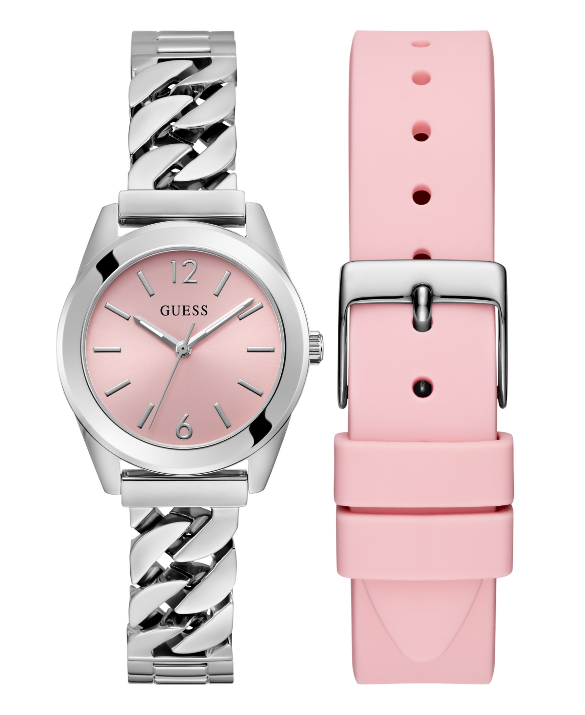 Click here for Guess Womens Analog Silver Tone Stainless Steel an... prices