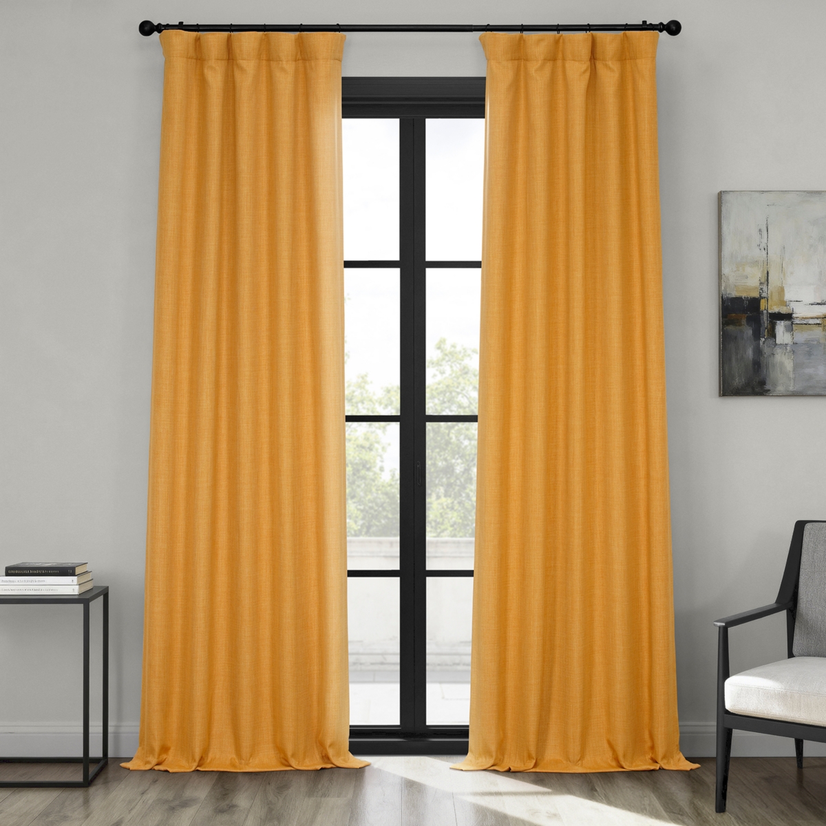 Click here for Half Price Drapes Textured Faux Linen Room Darkeni... prices