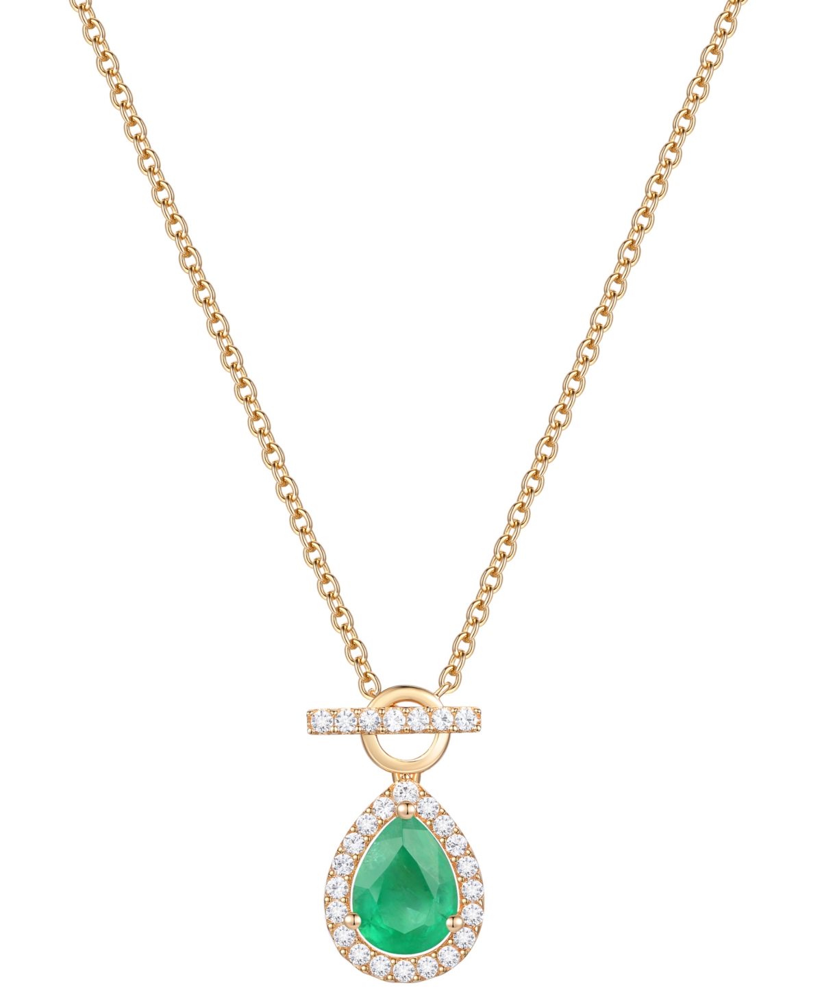 Click here for Emerald (1 ct. t.w.) & Diamond (1/4 ct. t.w.) Pear... prices