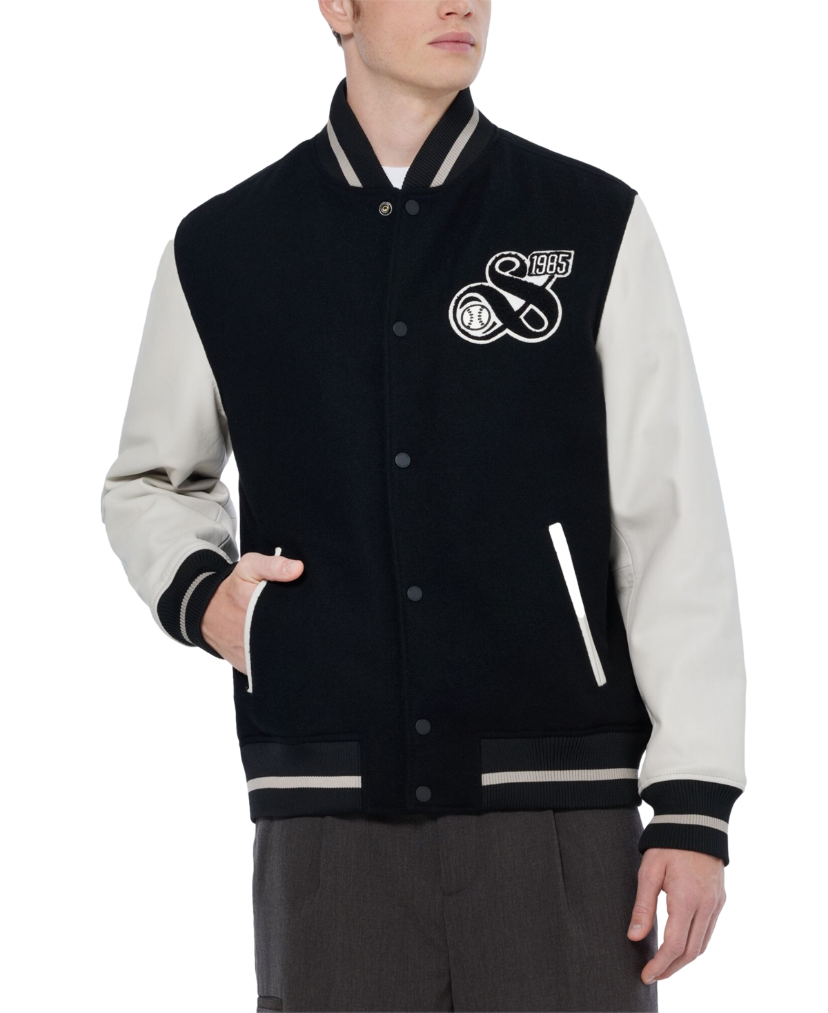 Click here for Scotch & Soda Mens Sartorial City Varsity Jacket -... prices