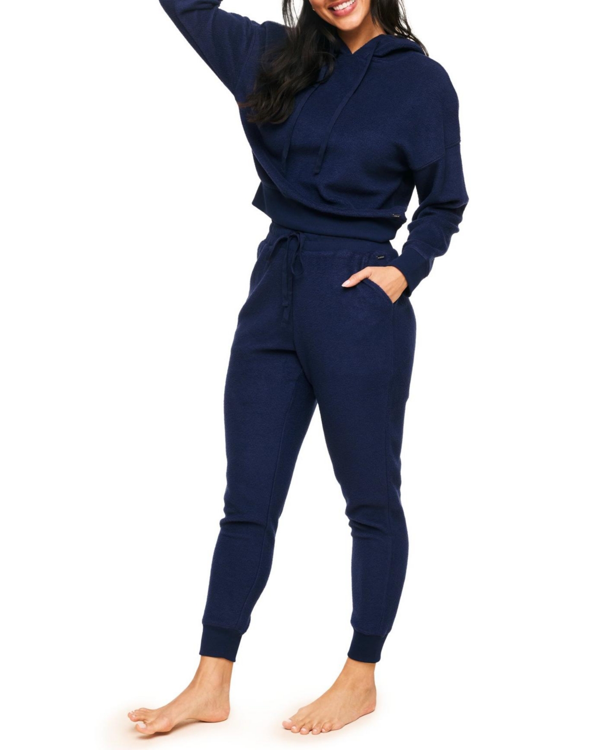 Click here for Adore Me Womens Davinia Hoodie And Joggers Set - D... prices