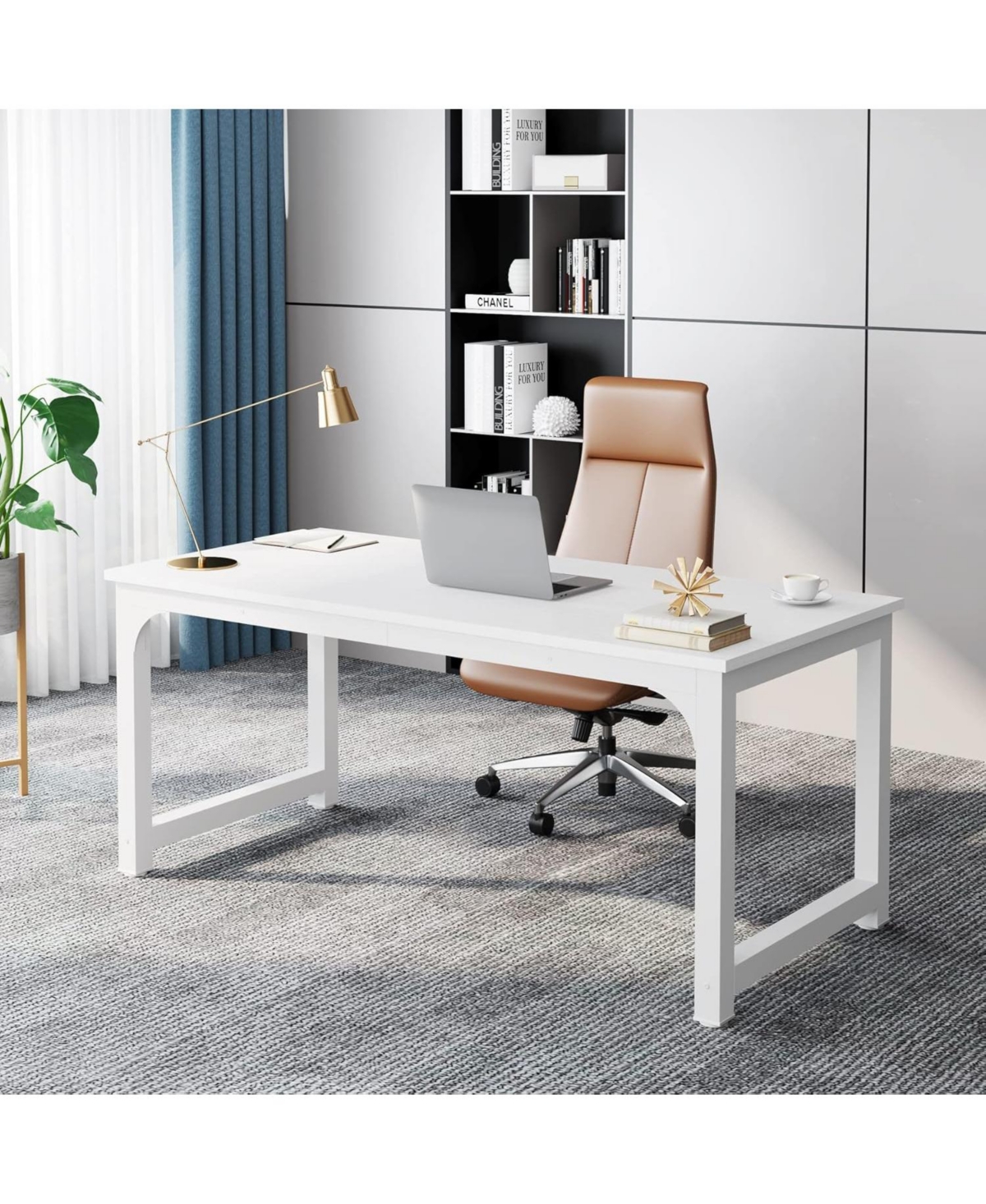 Click here for Tribesigns 63”Executive Desk  Modern Simple... prices