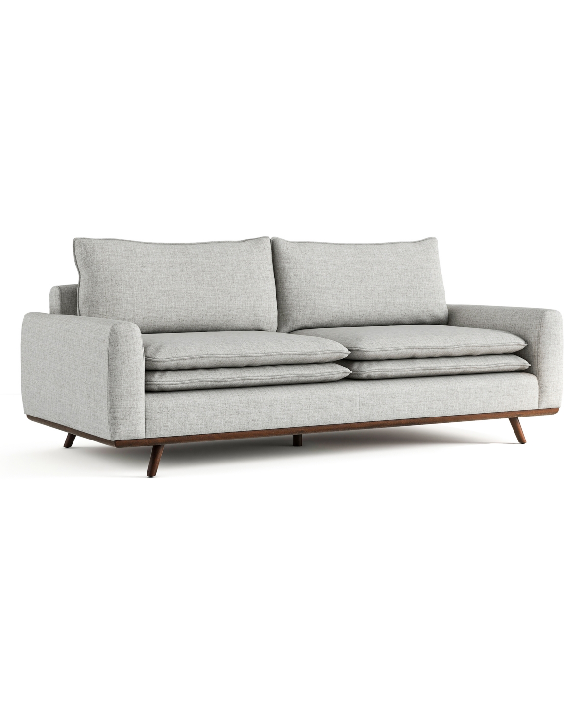 Click here for Furniture of America 83 Kasi Round Arm Sofa - Dark... prices
