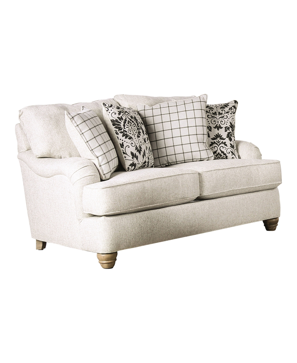 Click here for Furniture of America 65 Stacy 2-Seater Pleated Arm... prices