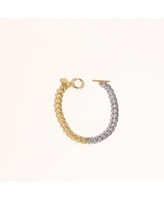 Click here for Joey Baby Two Tone Stainless Steel Bracelet With G... prices