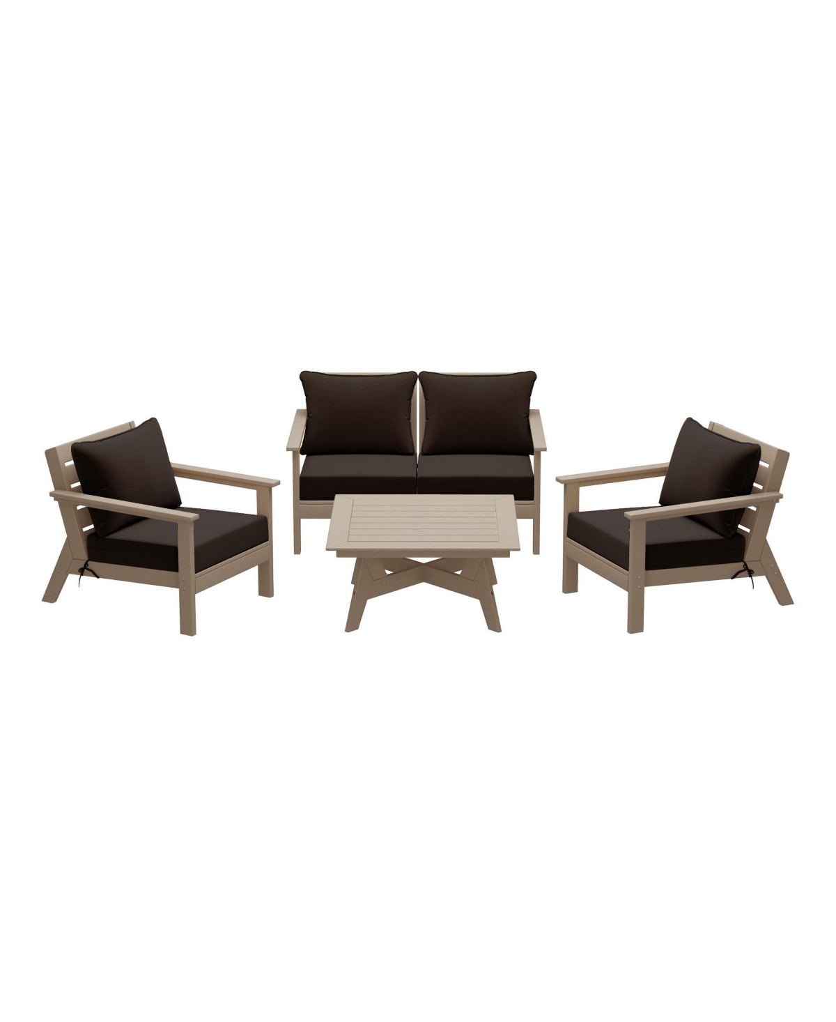 Click here for WestinTrends Outdoor 5-Piece Weathered Wood Modula... prices