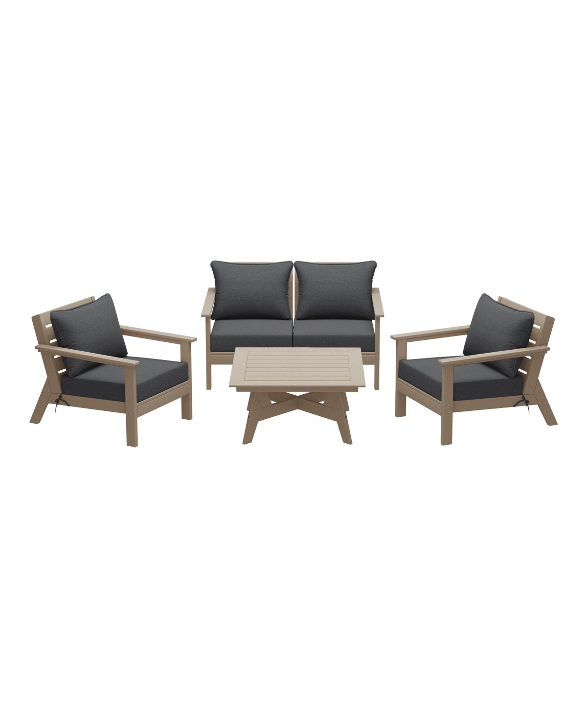 Click here for WestinTrends Outdoor 5-Piece Weathered Wood Modula... prices