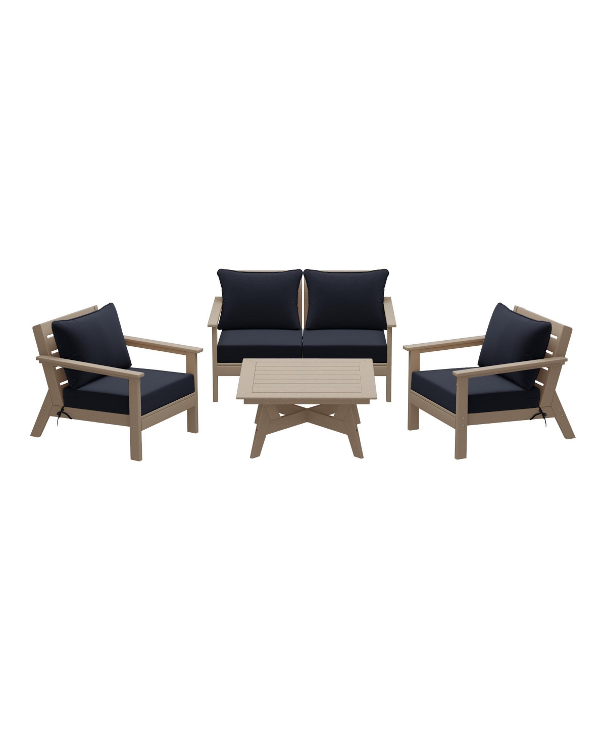 Click here for WestinTrends Outdoor 5-Piece Weathered Wood Modula... prices