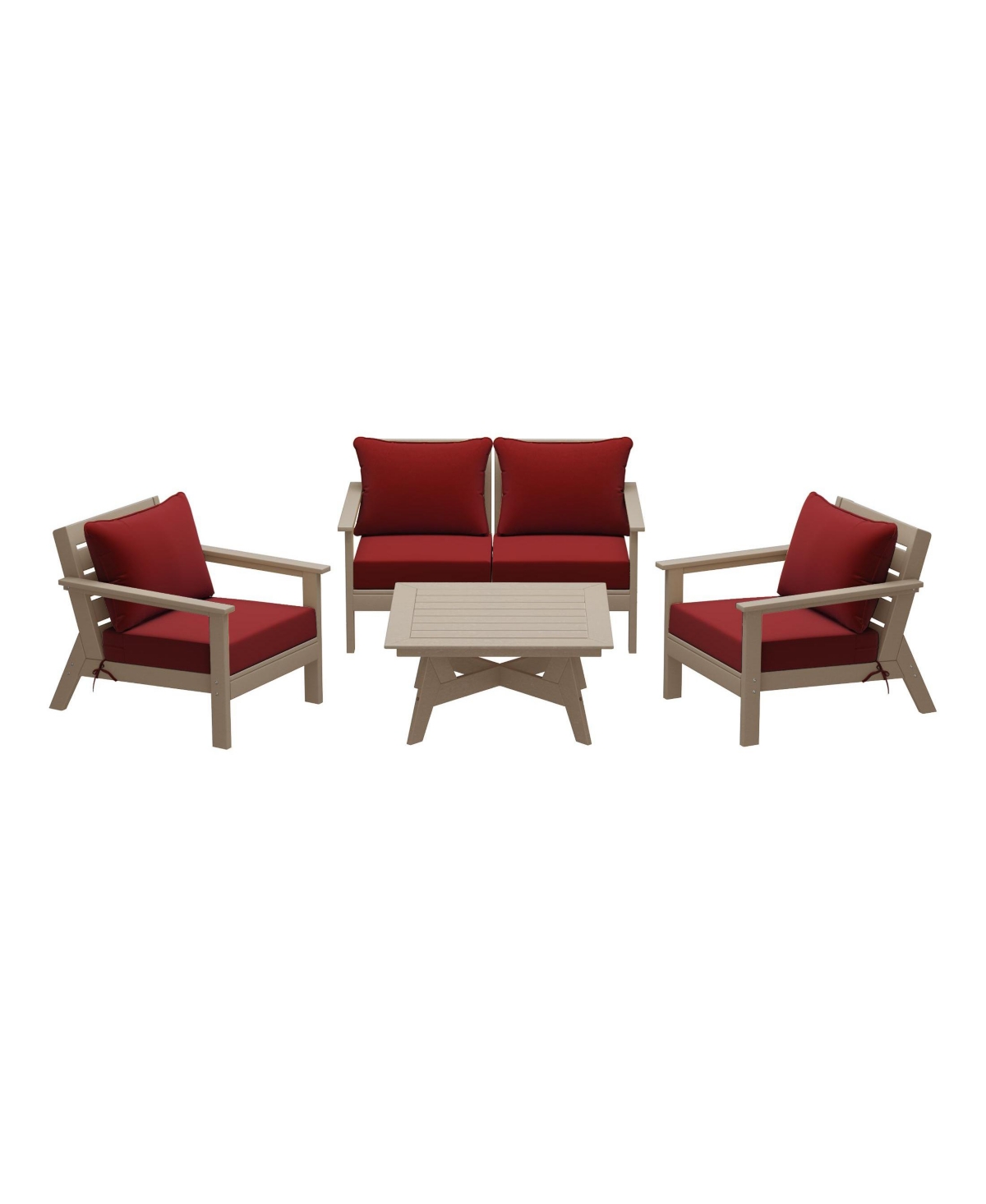 Click here for WestinTrends Outdoor 5-Piece Weathered Wood Modula... prices