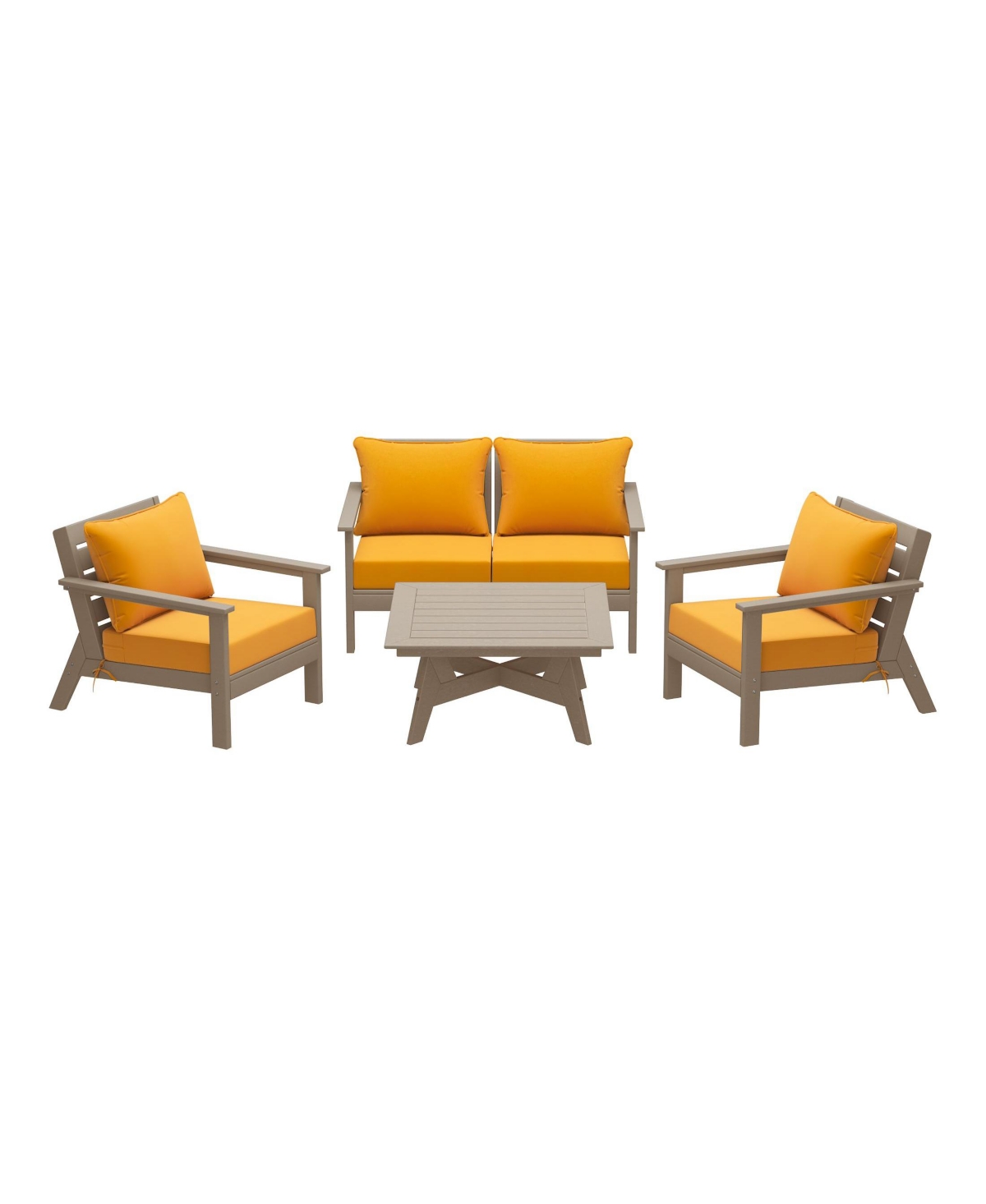 Click here for WestinTrends Outdoor 5-Piece Weathered Wood Modula... prices