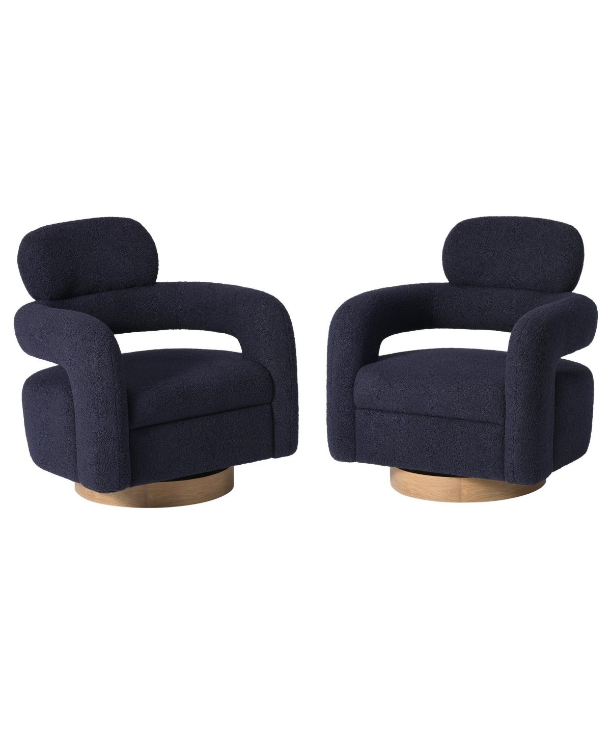 Click here for WestinTrends Mid-Century Modern Faux Sherpa Swivel... prices