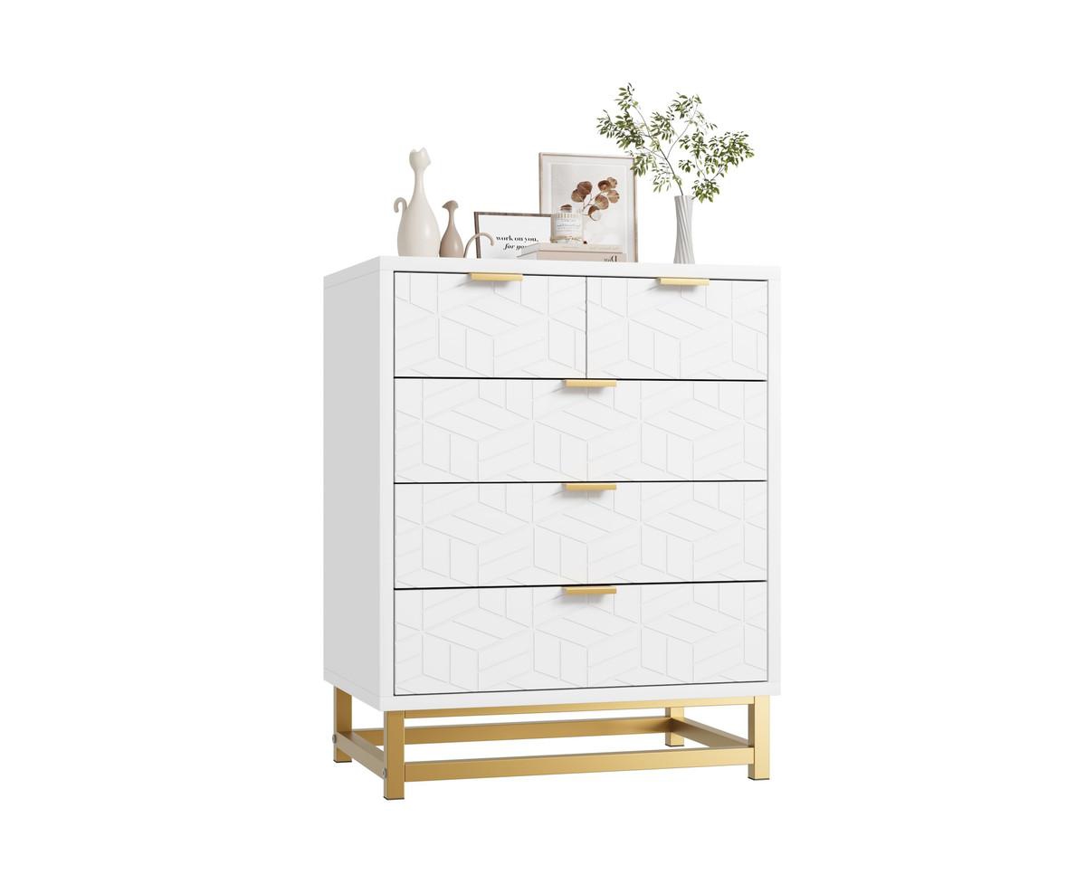 Click here for Dresser for Bedroom  5 Drawer Dresser with Metal L... prices