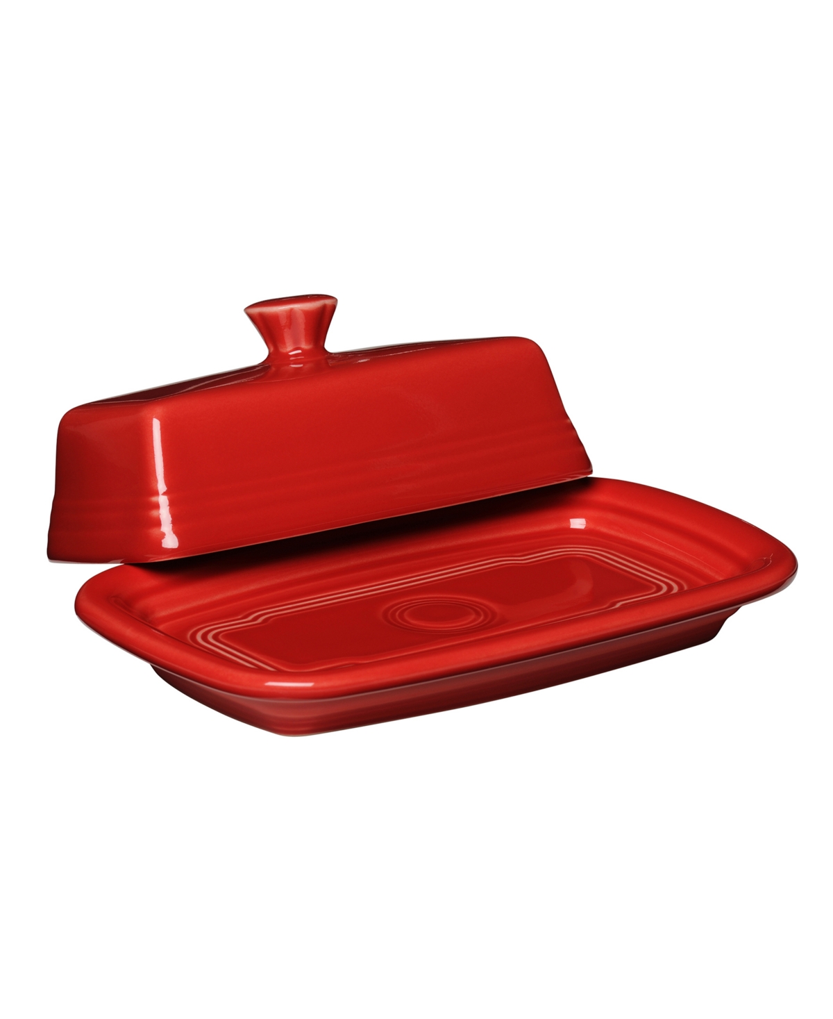 Click here for Fiesta Extra Large Covered Butter Dish - Scarlet prices