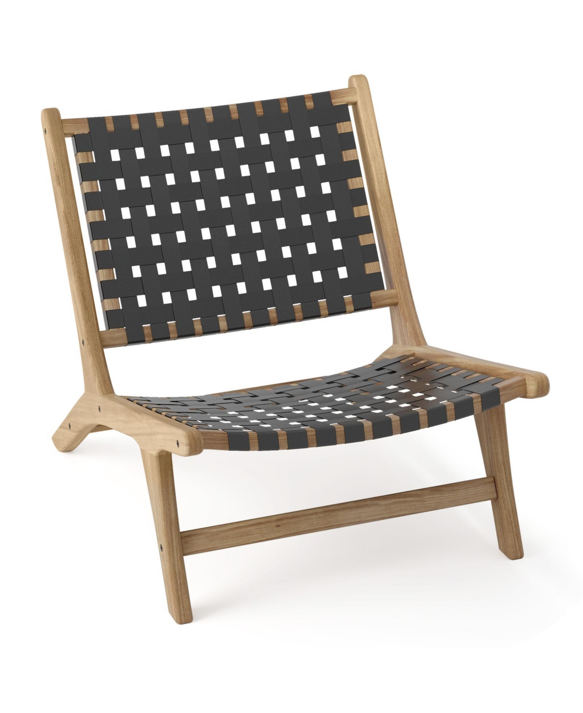 Click here for Gouun Modern Armless Teak Wood Lounge Chair with N... prices