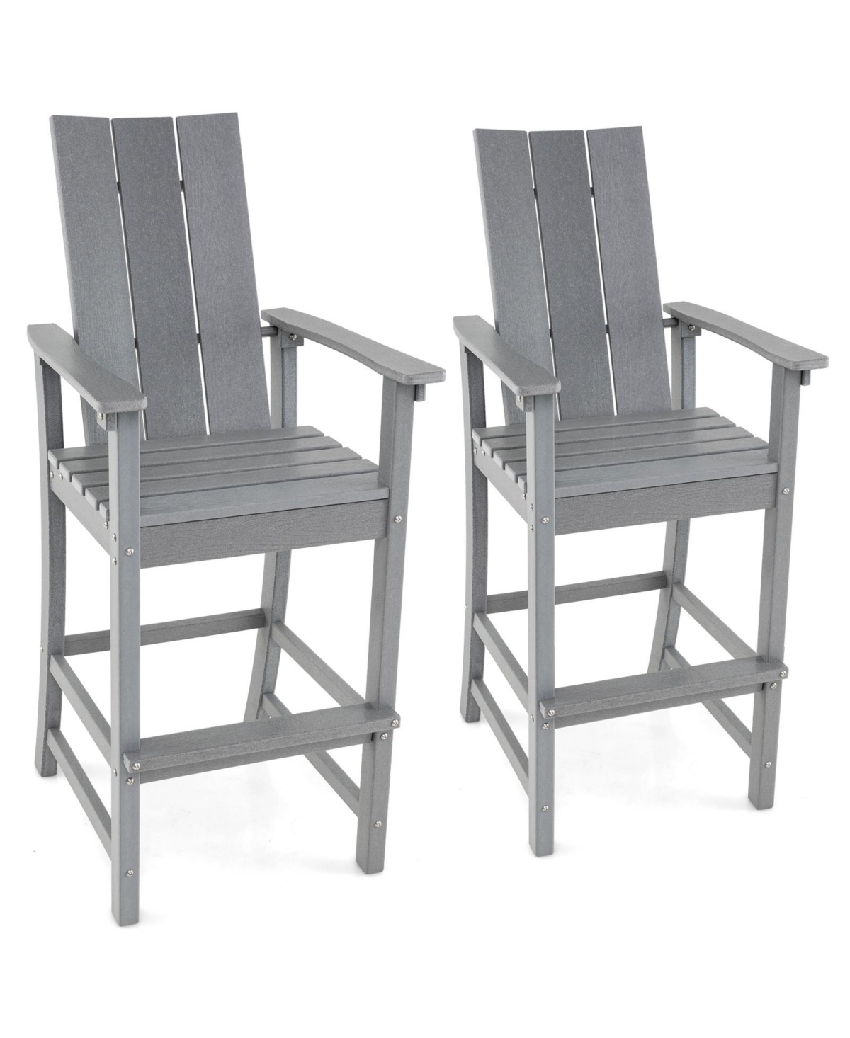 Click here for Gouun Tall Adirondack Chair Outdoor Bar Stool with... prices