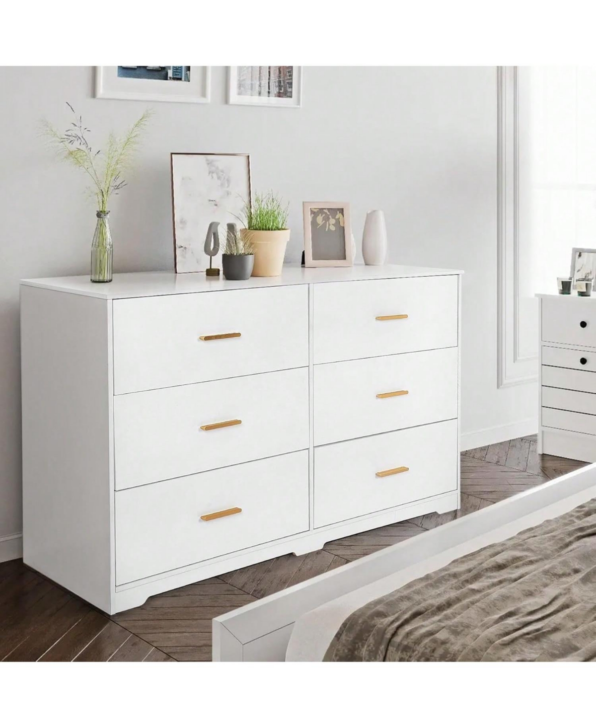 Click here for gaomon 6-Drawer Dresser  Retro Chest Of Drawers Wi... prices