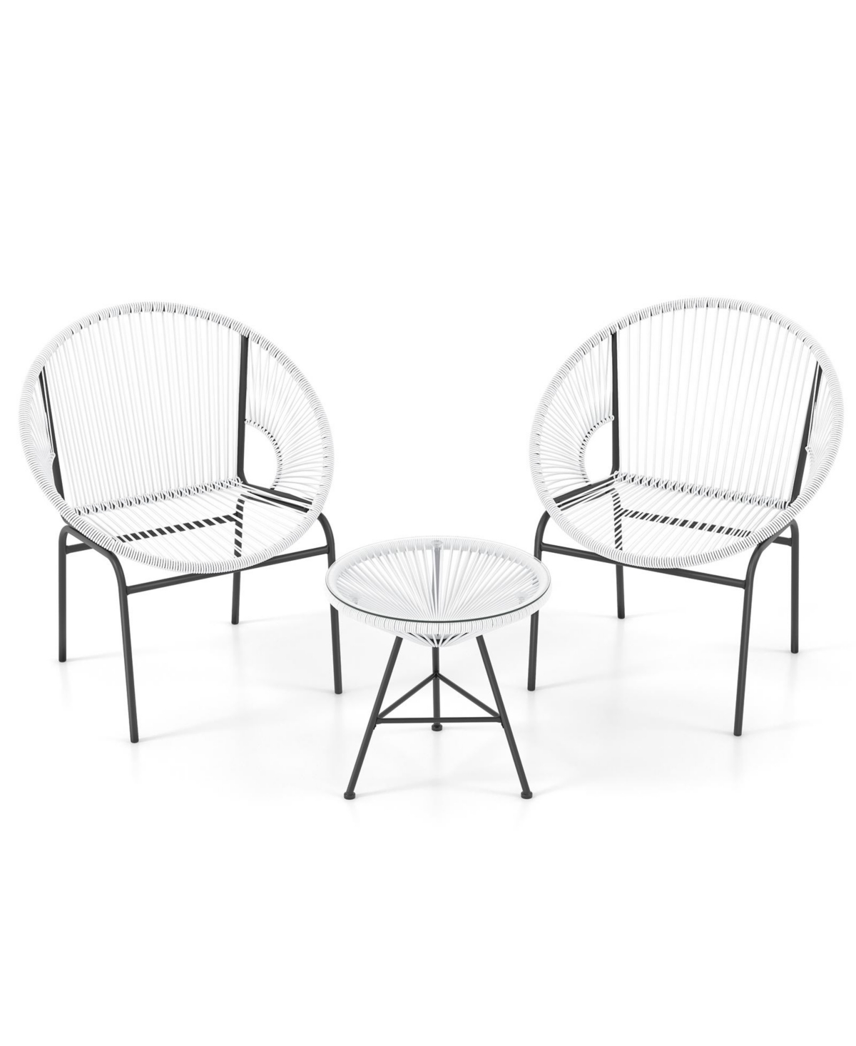 Click here for Gouun 3 Pieces Patio Acapulco Furniture Bistro Set... prices