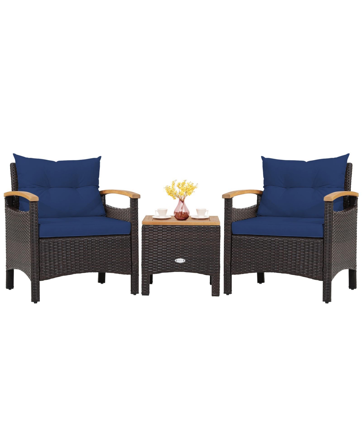 Click here for 3 Pieces Patio Rattan Furniture Set with Removable... prices