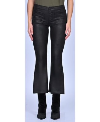 Black Orchid Denim Women's Angelina Patch Pocket Crop Flare Jean - Macy's