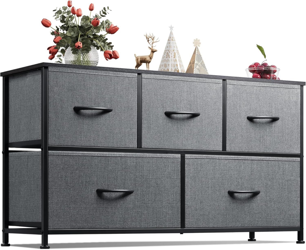 Click here for Wlive Dresser for Bedroom with 5 Drawers Wide Ches... prices