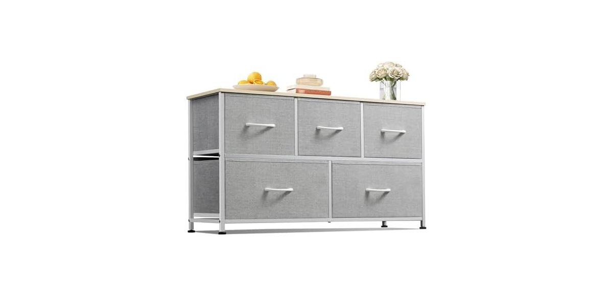 Click here for Wlive Dresser for Bedroom with 5 Drawers Wide Ches... prices