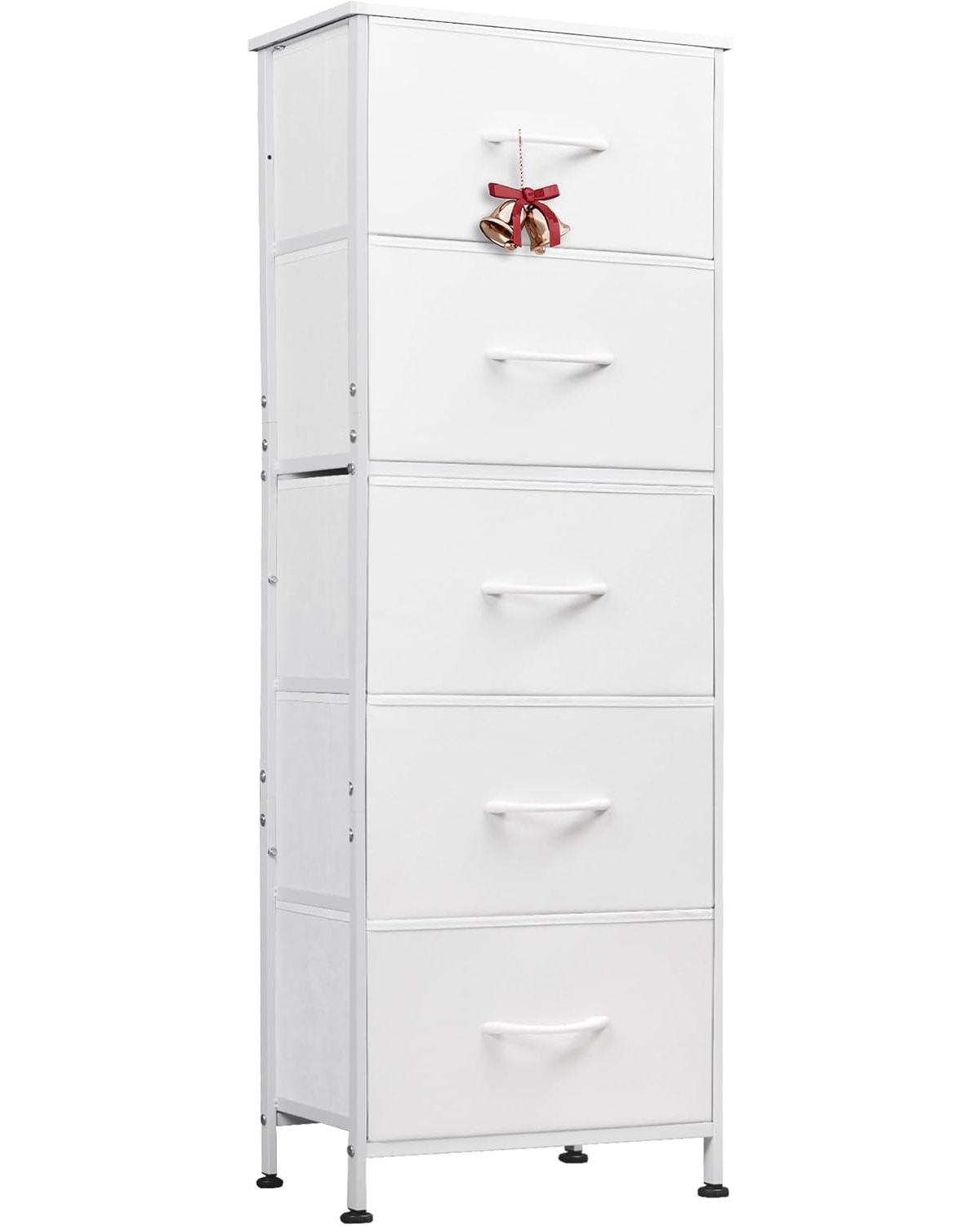Click here for Wlive Fabric Dresser 5-Drawer Tall Dresser for Bed... prices