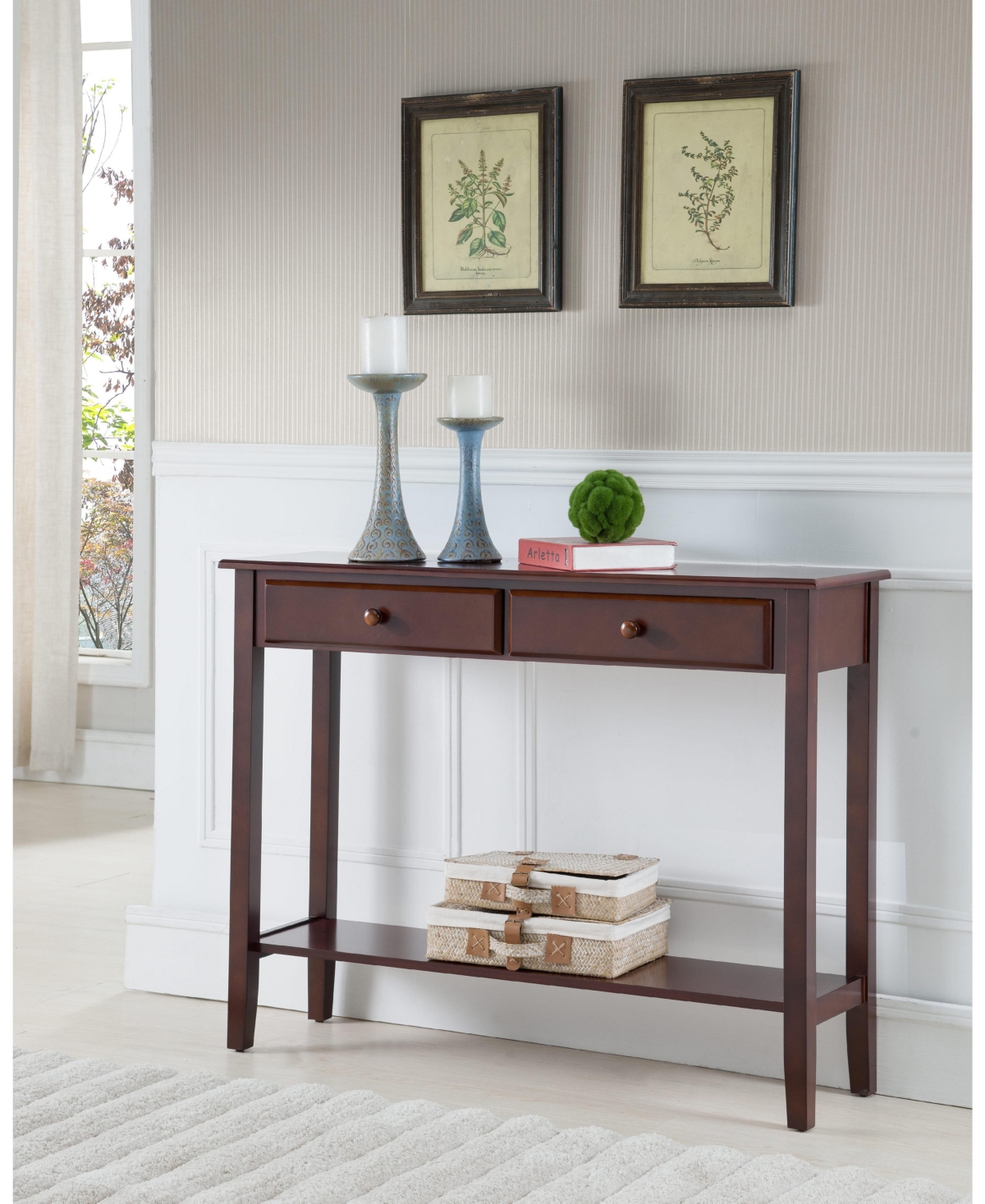 Click here for Kings Brand Furniture Sawyer Wood Console Entryway... prices