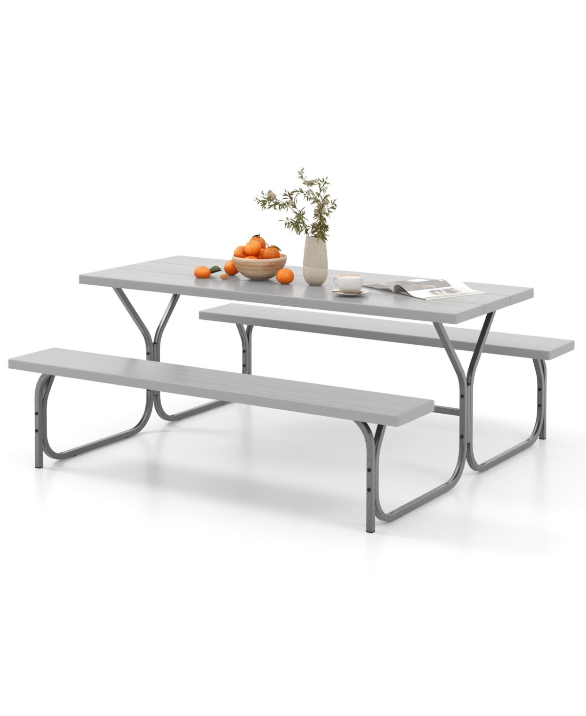 Click here for 6 Ft Picnic Table Bench Set Dining Table and 2 Ben... prices
