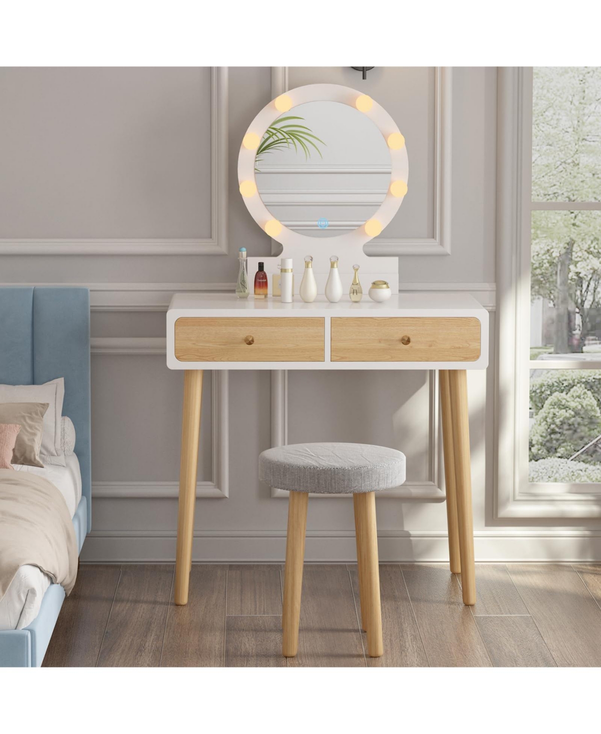 Click here for gaomon Vanity Desk  Makeup Vanity Desk with Touch... prices
