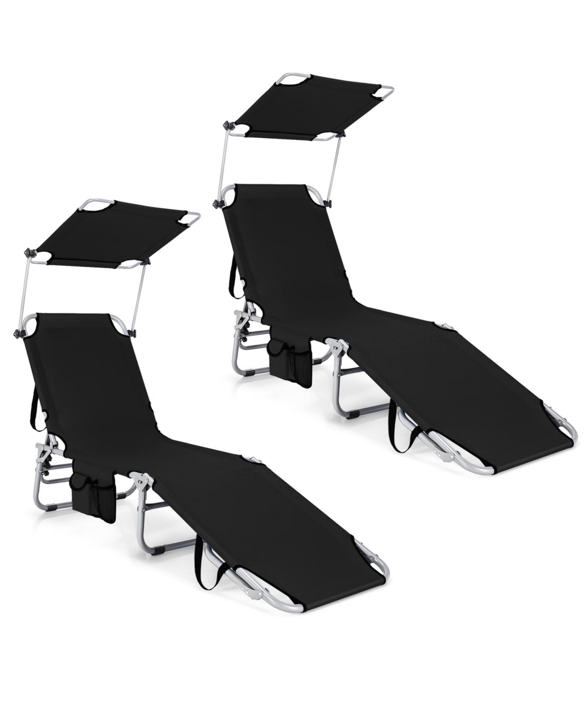 Click here for Gouun Set of 2 Portable Reclining Chair with 5 Adj... prices