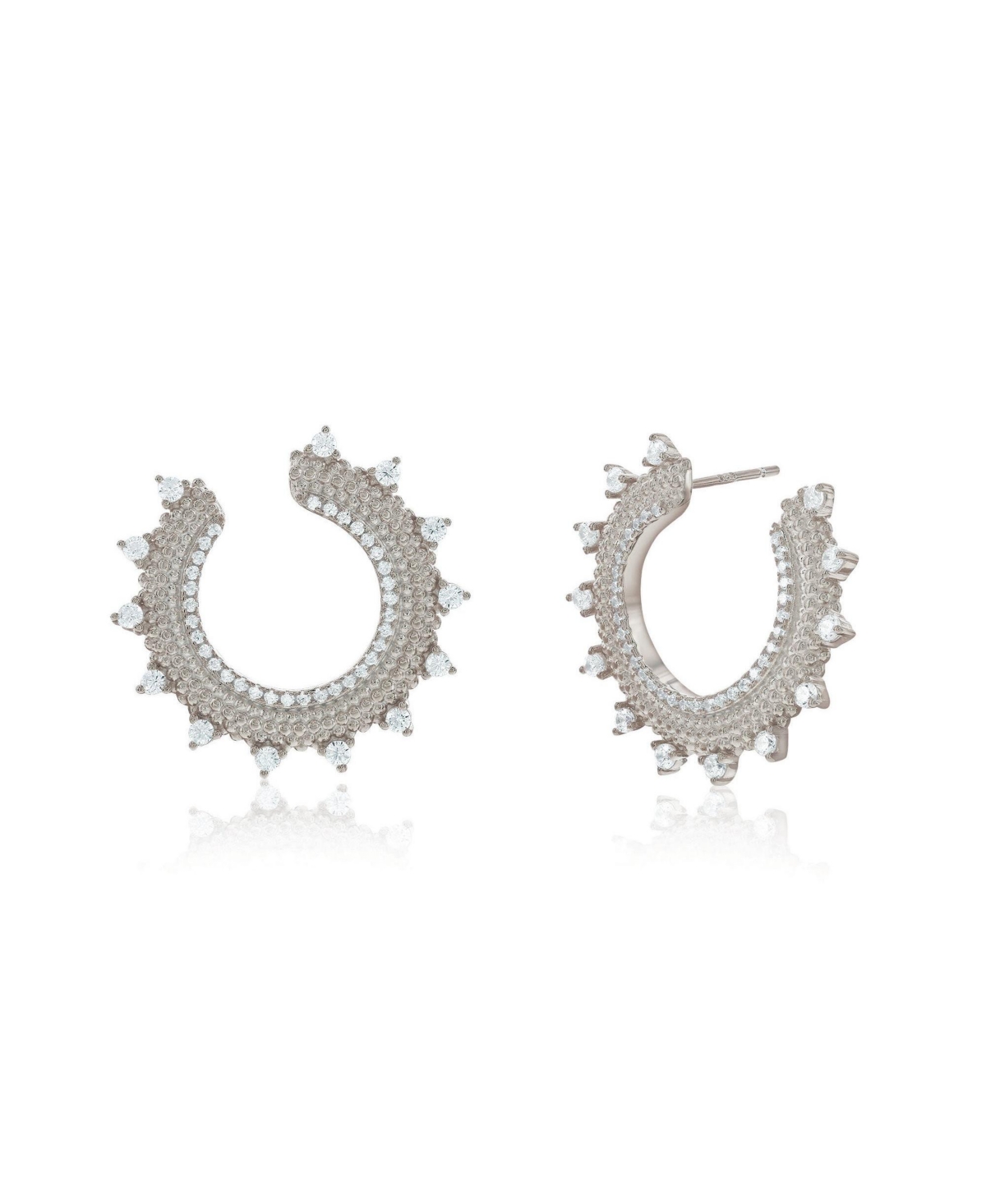 Click here for Suzy Levian Sterling Silver White Cubic Zirconia O... prices