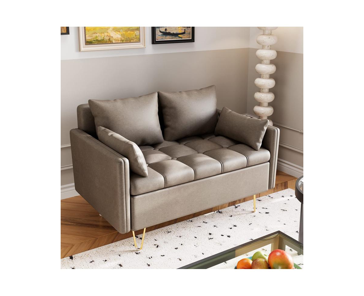Click here for gaomon 44.5 Inch Small Modern Loveseat Sofa Couch... prices