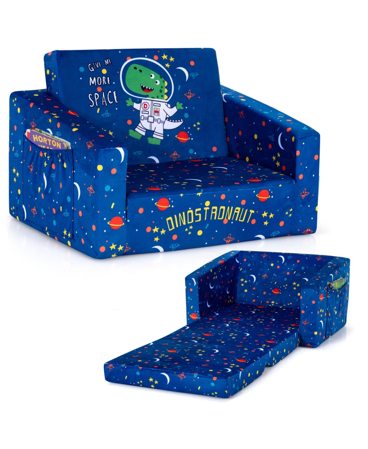 Click here for Gouun 2-in-1 Convertible Kids Sofa with Velvet Fab... prices