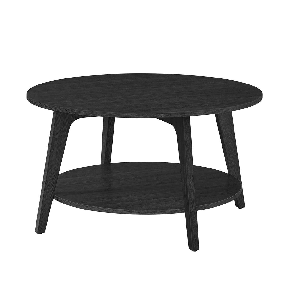 Click here for 2-Tier Round Coffee Table with Open Storage Shelf... prices